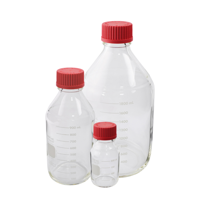 PYREX Round Media Storage Bottle With High Temperature Cap