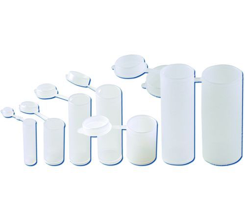 Plastic Vials, Hinged Snap Caps, LDPE