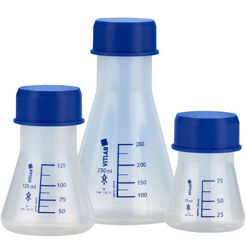 Erlenmeyer Screw Cap Polypropylene Flasks | Dynalon Labware