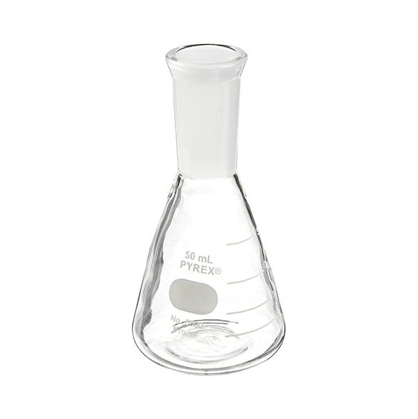 PYREX Narrow Mouth Erlenmeyer Flask With Standard Taper Joint