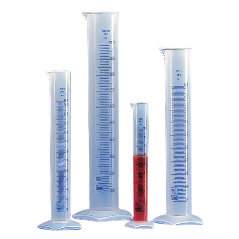 Polypropylene Printed Graduated Cylinders, 10-2000mL