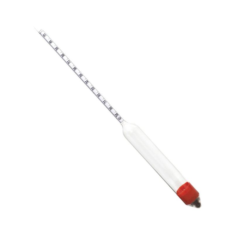 Petroleum Gold Plain Form Precision ASTM Hydrometers, 163 mm