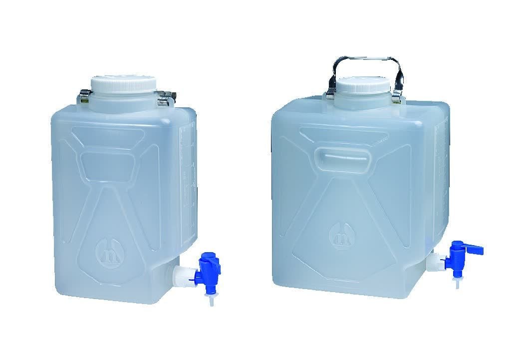 Nalgene® Polypropylene Rectangular Carboys with Spigot and Handle