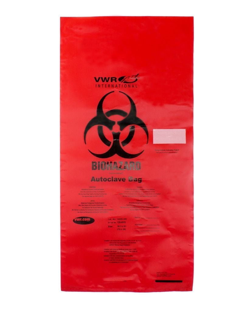 High-Strength Polypropylene Autoclavable Infectious Waste Bag, 2 mil