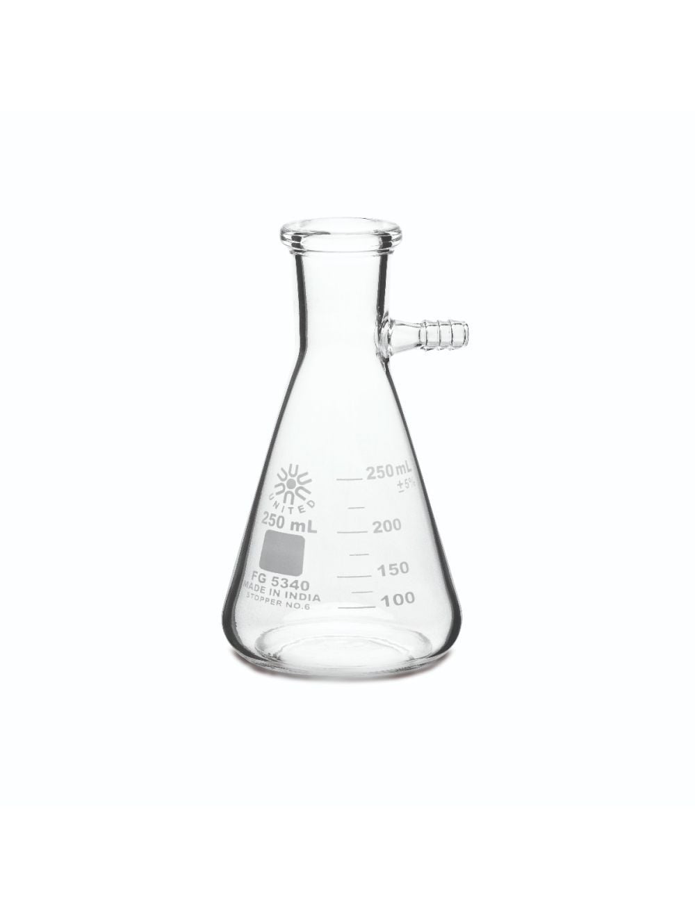 Graduated Glass Filtering Flasks, Bolt Neck Tubulation | United Scientific