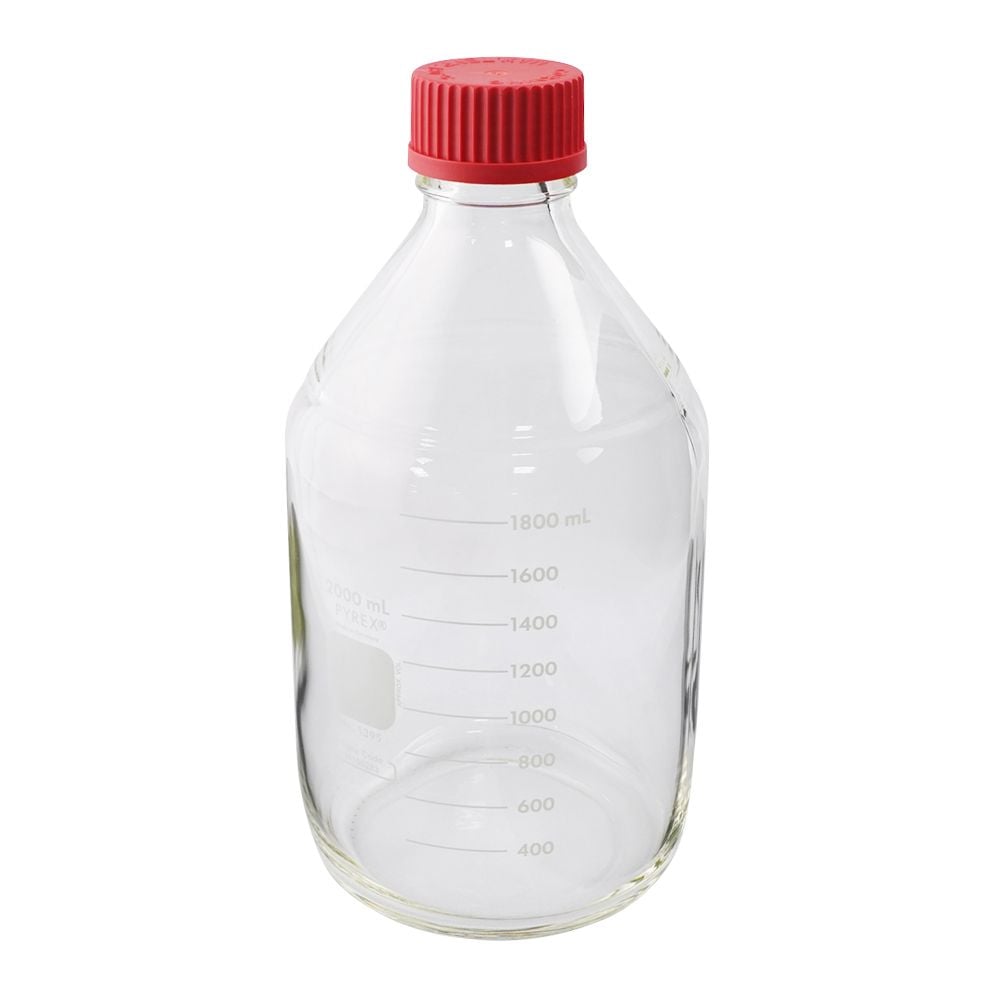 PYREX Round Media Storage Bottle With High Temperature Cap