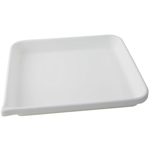 White HDPE Flat Bottom Trays