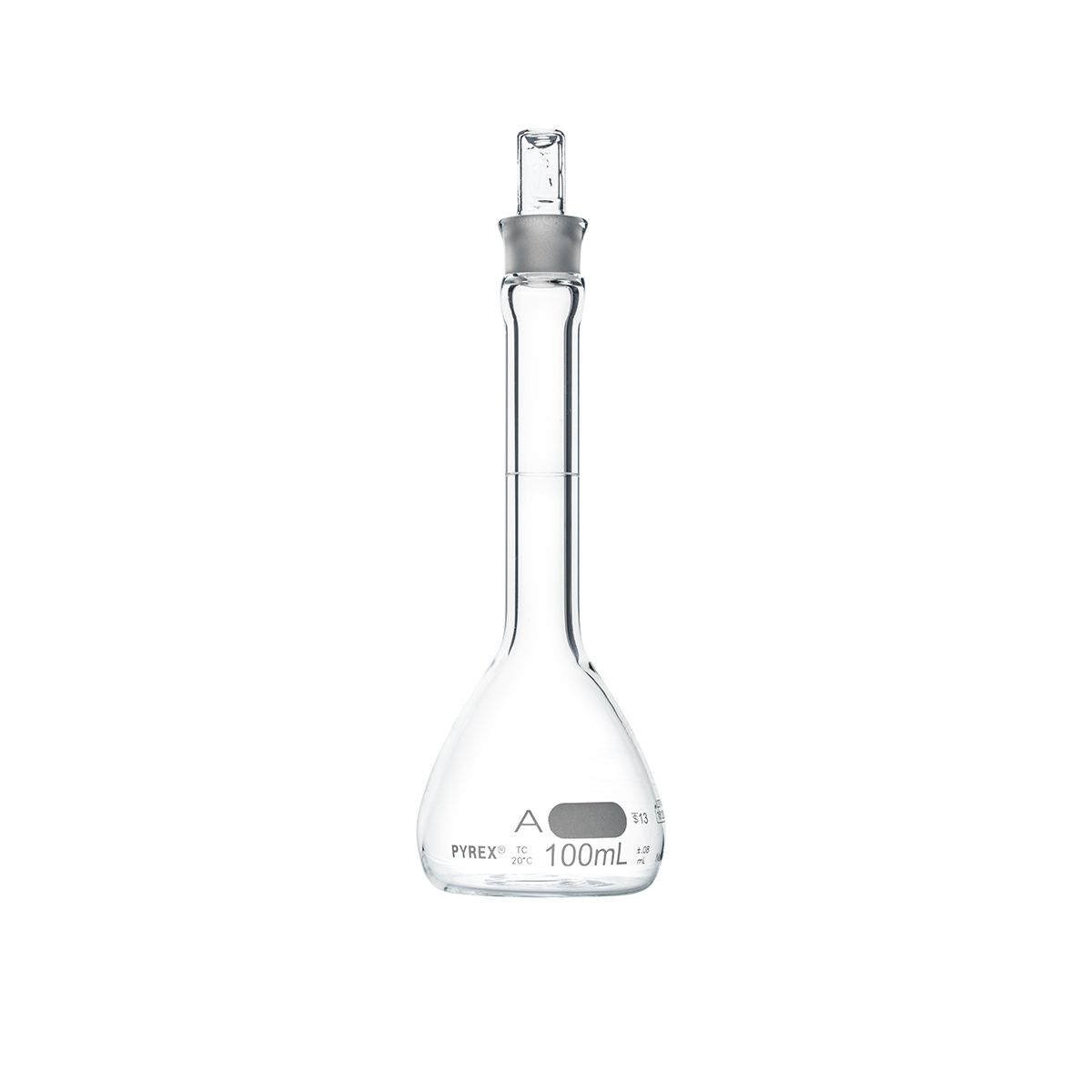 PYREX Class A Volumetric Flask, Taper Glass Stopper | Corning