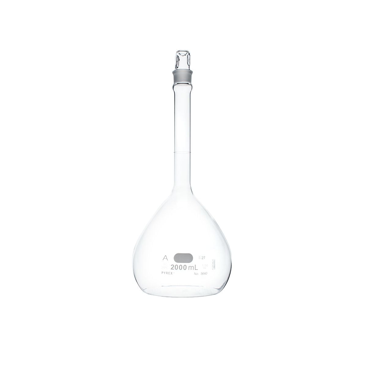 PYREX Class A Volumetric Flask, Taper Glass Stopper | Corning