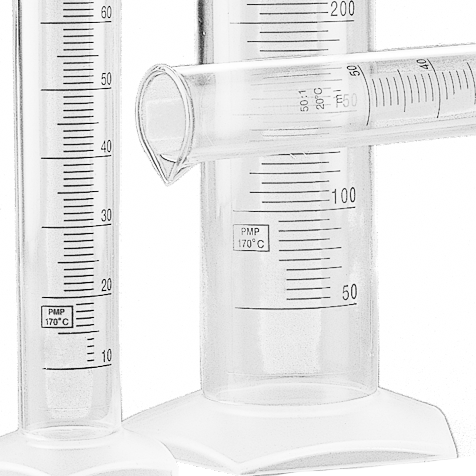 Polymethylpentene Printed Graduated Cylinders, 10-2000mL
