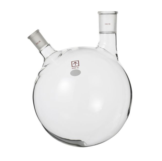 Across International Round Bottom 2-Neck Flask, 5L | The Lab Depot