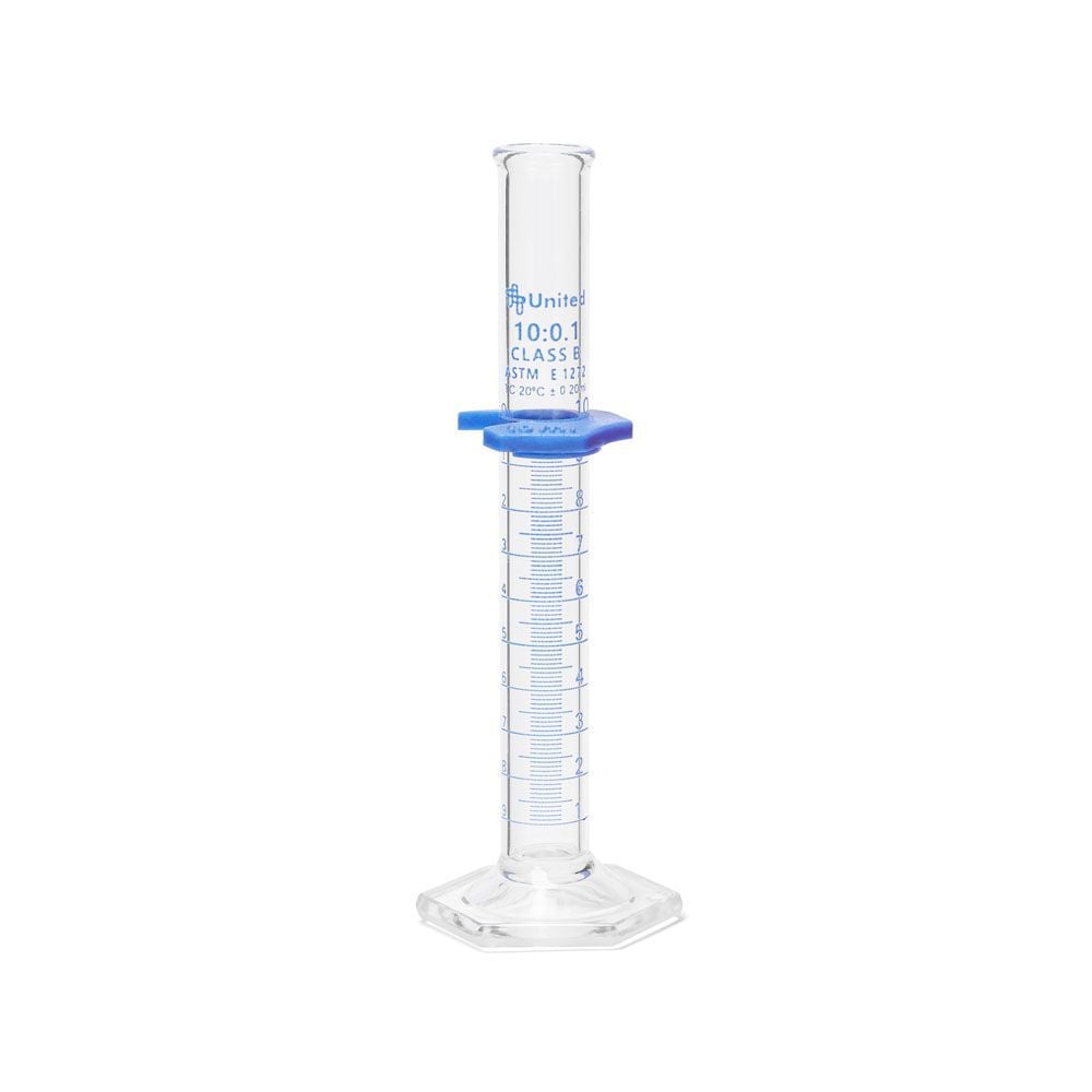 United Scientific Borosilicate Graduated Cylinders, Double Scale