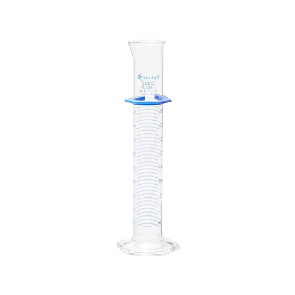 United Scientific Borosilicate Graduated Cylinders, Double Scale