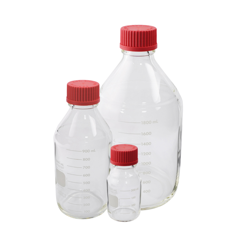 PYREX Round Media Storage Bottle With High Temperature Cap