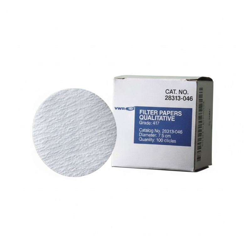 VWR® Grade 417 Crepe Qualitative Filter Paper (40 µm) for Ultra-Rapid ...