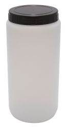 Cylindrical Jars with Screw Caps, HDPE