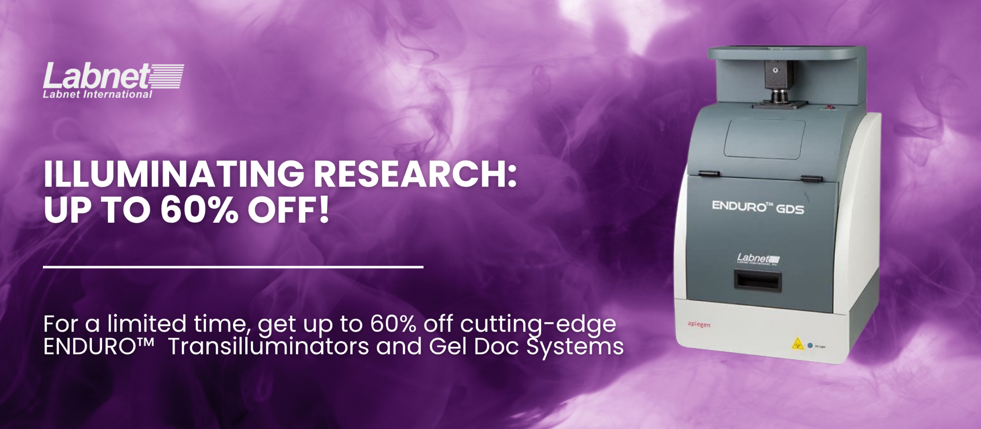 Illuminating Research: Up to 60% Off Labnet ENDURO™ Gel Imaging Solutions | The Lab Depot Promotion